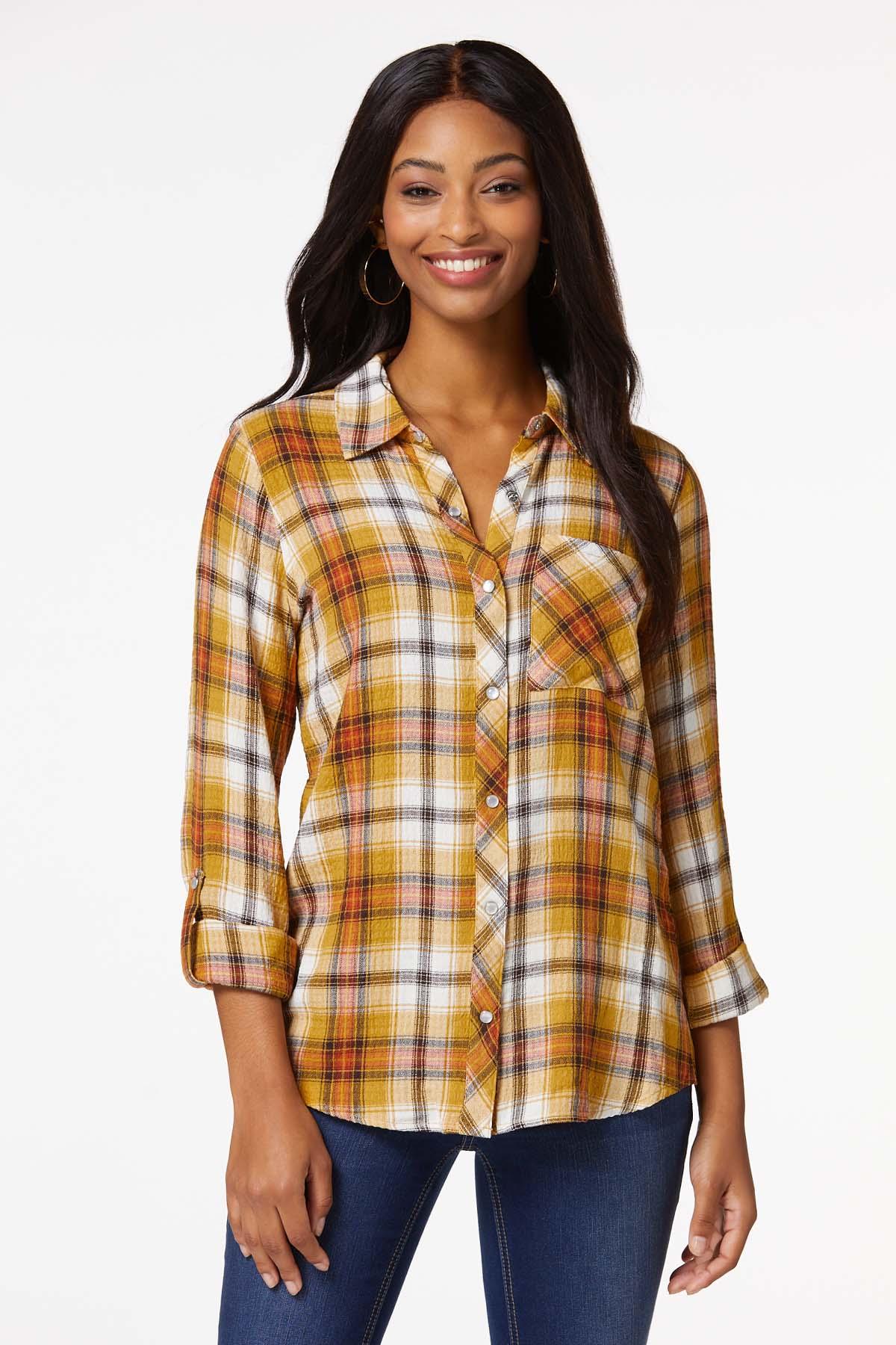 Yellow Plaid Shirt